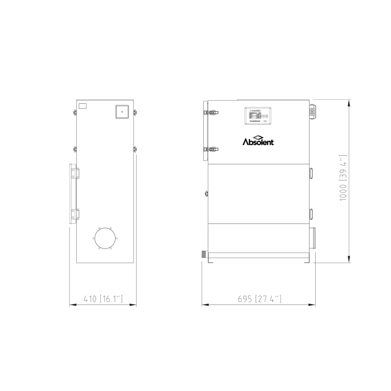Absolent A-mist 6C Oil Mist Filter System