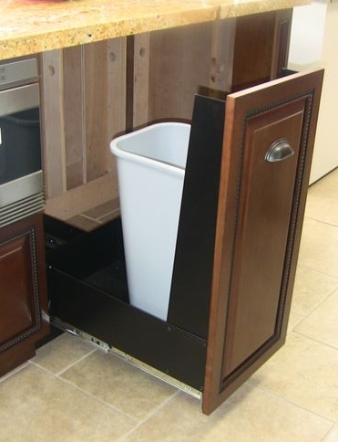 Imperial 15” Steel Kitchen Pullout Trash/Recycling Double Can Cabinet